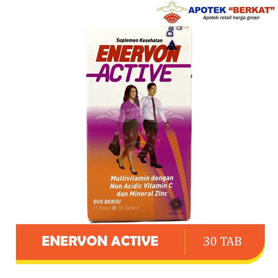 Jual ENERVON ACTIVE 30 TABLET / MULTIVITAMIN MENJAGA DAYA TAHAN TUBUH ...