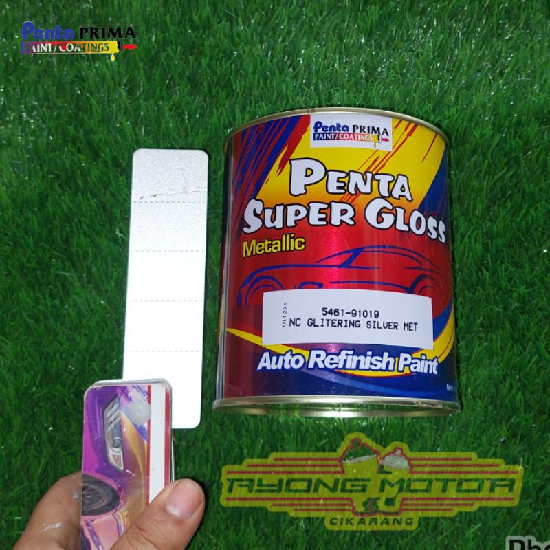 Jual Cat Penta Super Gloss/Cat Duco NC 91019 Glitering Silver Met 1Kg ...
