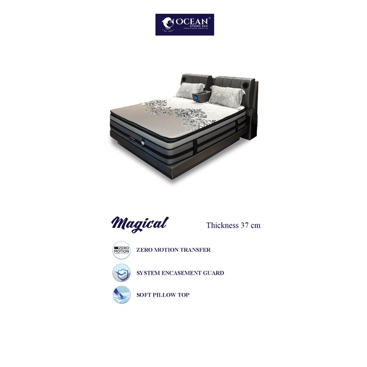 Jual Matras Springbed Ocean Magical Pocket Spring (180 x 200 6 KAKI) | Shopee Indonesia