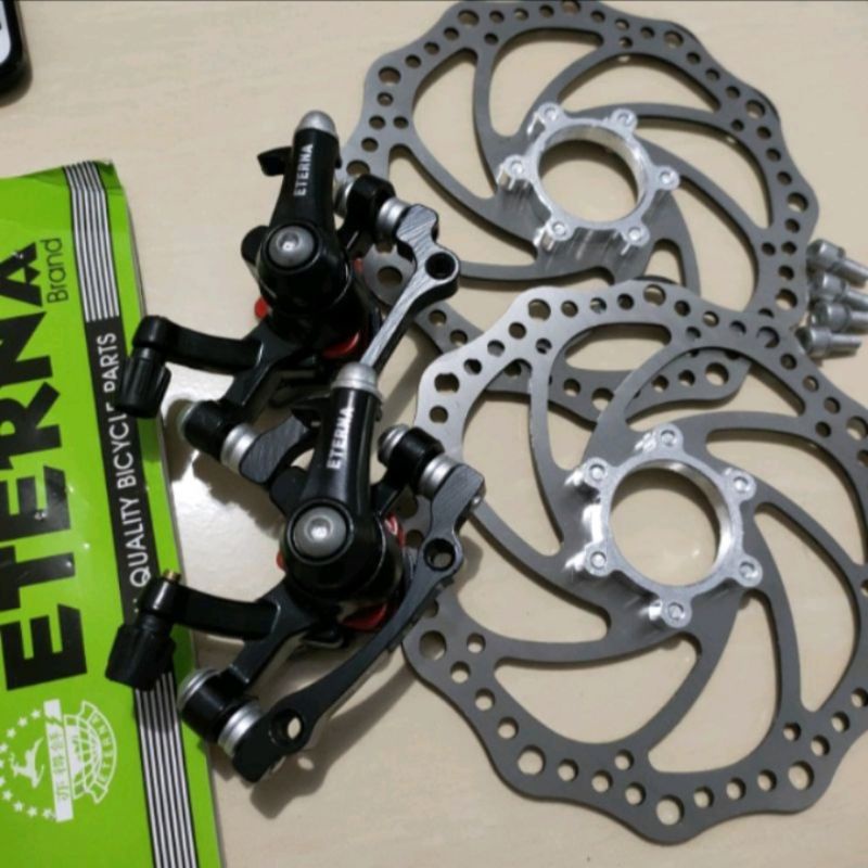 Jual Discbrake Disc Brake Set Rem Cakram Set Sepeda Lipat MTB Minion ...