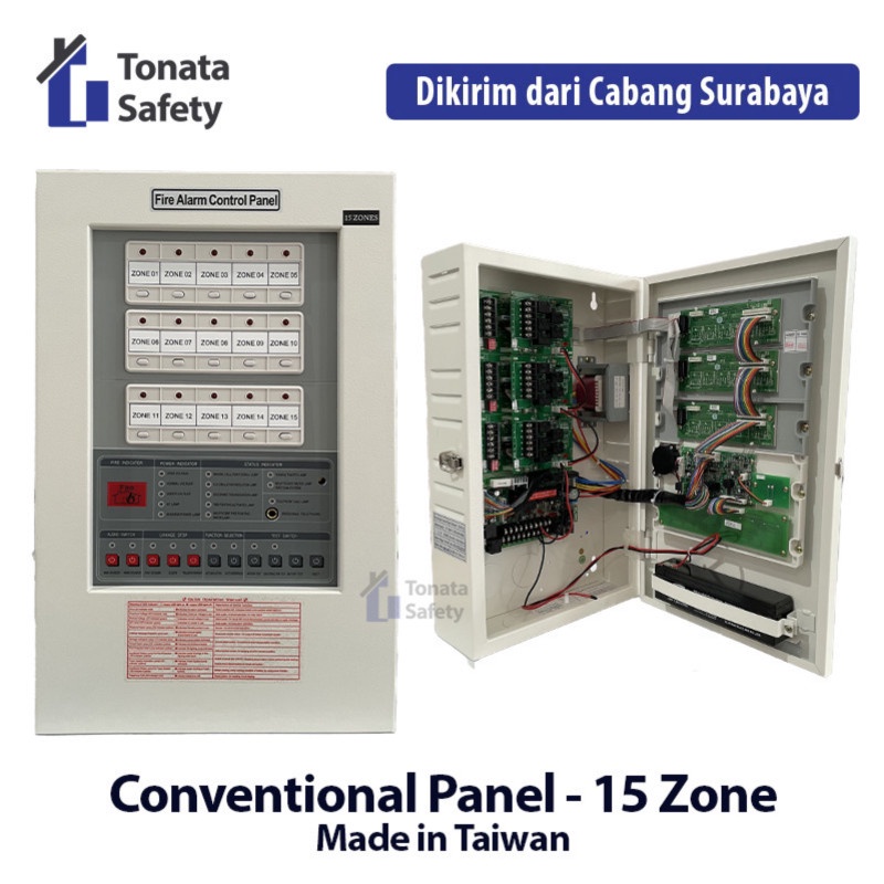 Jual Fire Alarm Control Panel 15 Zone Tonata / MCFA Conventional ...