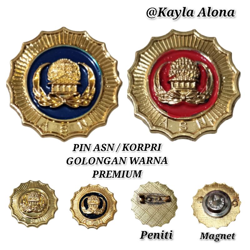 Jual PIN ASN Golongan Premium - PIN KORPRI GOLONGAN WARNA PREMIUM ...