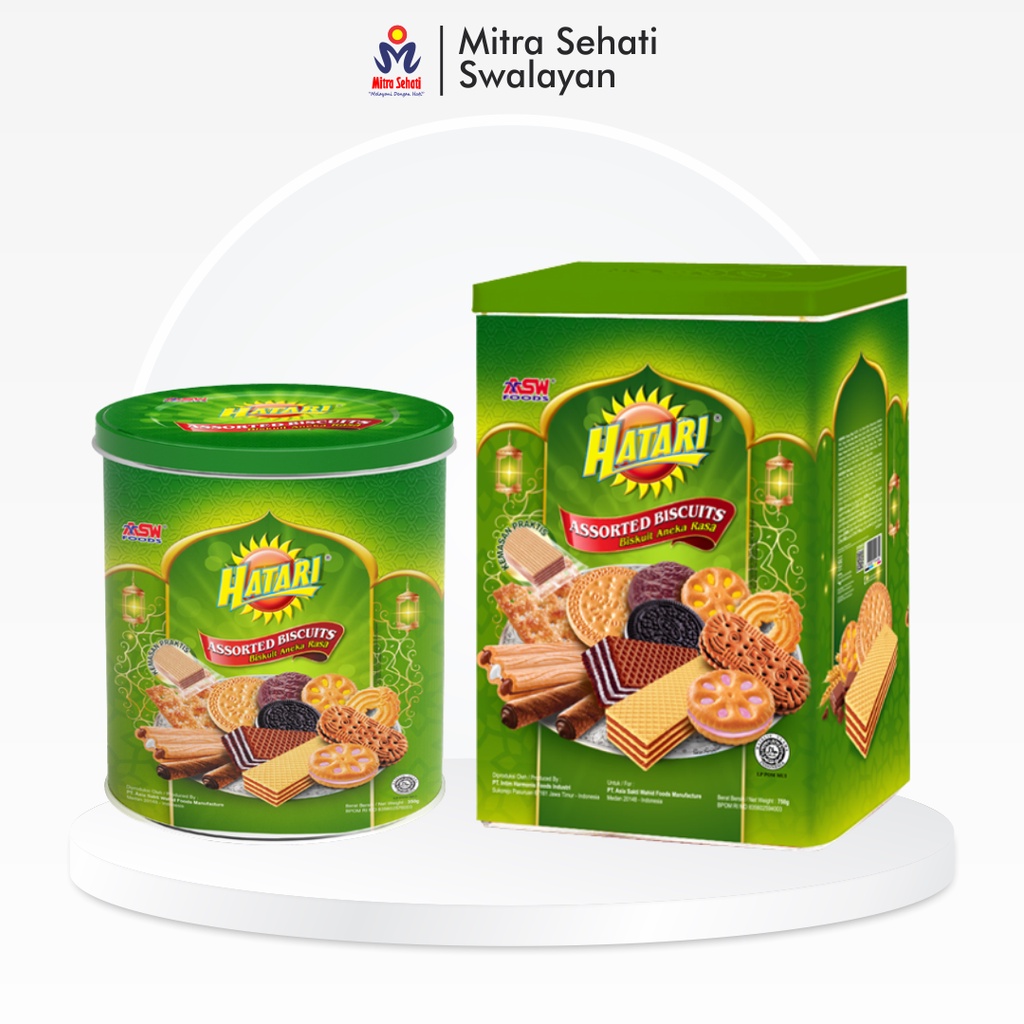 Jual ASW HATARI Assorted Biscuit Kaleng 700g Segi & 325g Bulat - Mitra ...