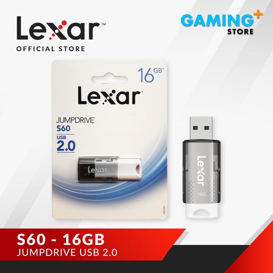 Jual LEXAR JUMPDRIVE S60 16GB USB FLASHDISK ORIGINAL FLASH DISK ...