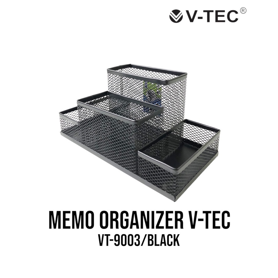 Jual Memo Organizer V-Tec VT-9003 Desk Set Organizer Jaring Memo Tempat Pensil Pen Stand ...