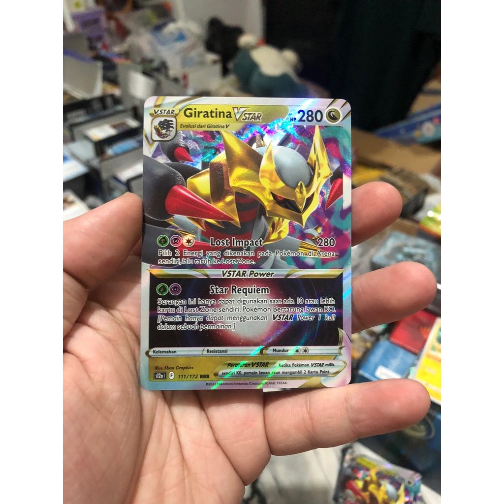 Jual Kartu Pokemon TCG Giratina VStar RRR s12a VStar Semesta Original Indonesia Arceus Palkia ...