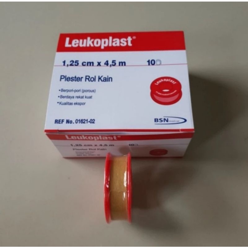 Jual Plester Leukoplast 1.25cmx4.5m / Plester Roll Kain / Plester BSN | Shopee Indonesia