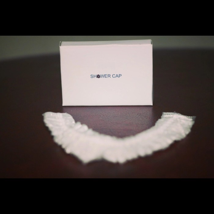 Jual Shower Cap Box Putih Polos // Box Polos Putih isi Showercap ...