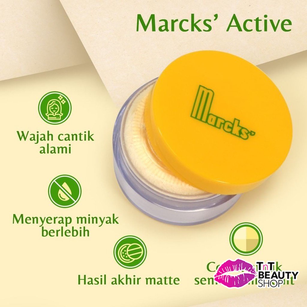 Jual Marcks Active Beauty Powder 20gr - Bedak Tabur | TnT Beauty Shop ...
