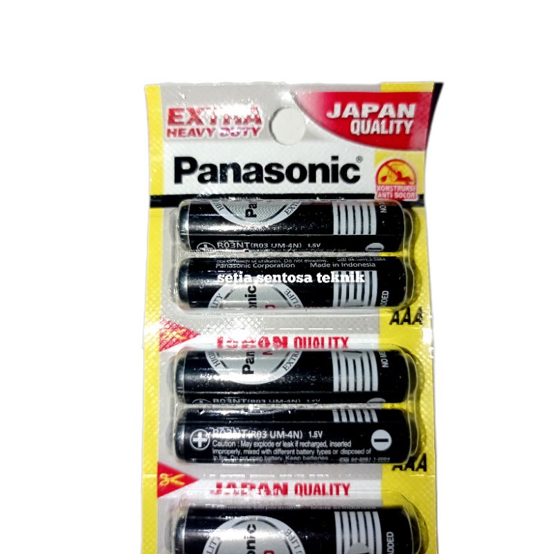 Jual Baterai Baterry Hannocs AAA A3 / Batrei Panasonic AAA A3 Per Biji ...