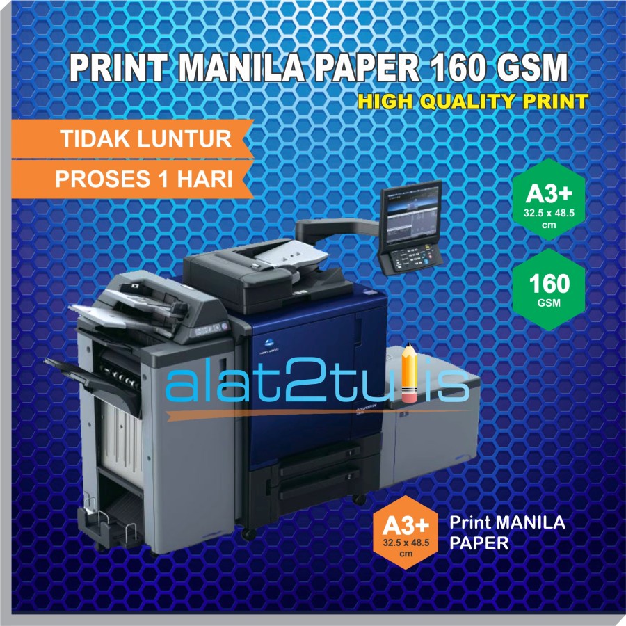 Jual Print A3 + warna cetak | MANILA paper 160 gsm | Shopee Indonesia
