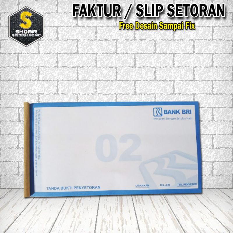 Jual COD NOTA SLIP SETORAN BRI - KWITANSI BRI | Shopee Indonesia