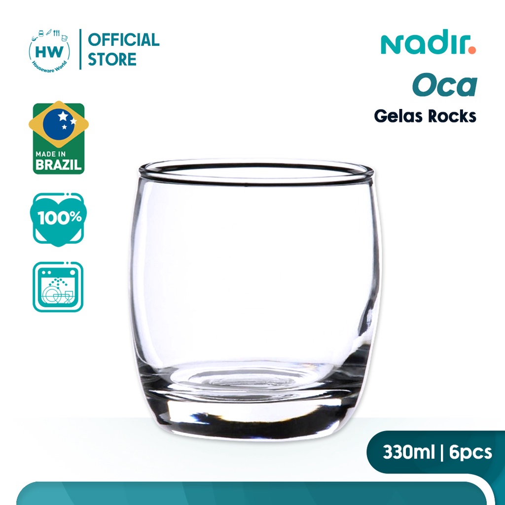 Jual Nadir Gelas Tumbler Rocks Ocha 330ml - 6pcs | Shopee Indonesia