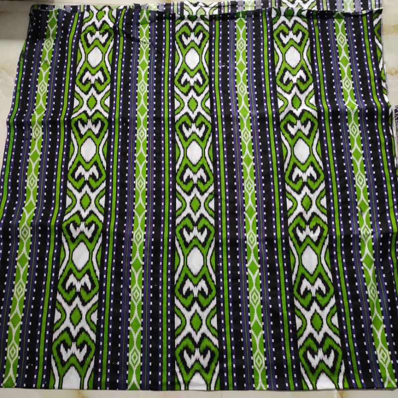 Jual KAIN BATIK WARNA HIJAU IJO BATIK PRINT TOSCA SERAGAM BRIDESMAID ...