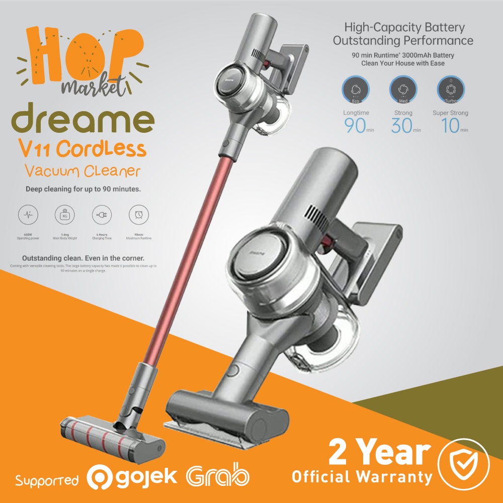 Jual Dreame V11 Cordless Stick Vacuum Cleaner Handheld Penyedot Debu ...