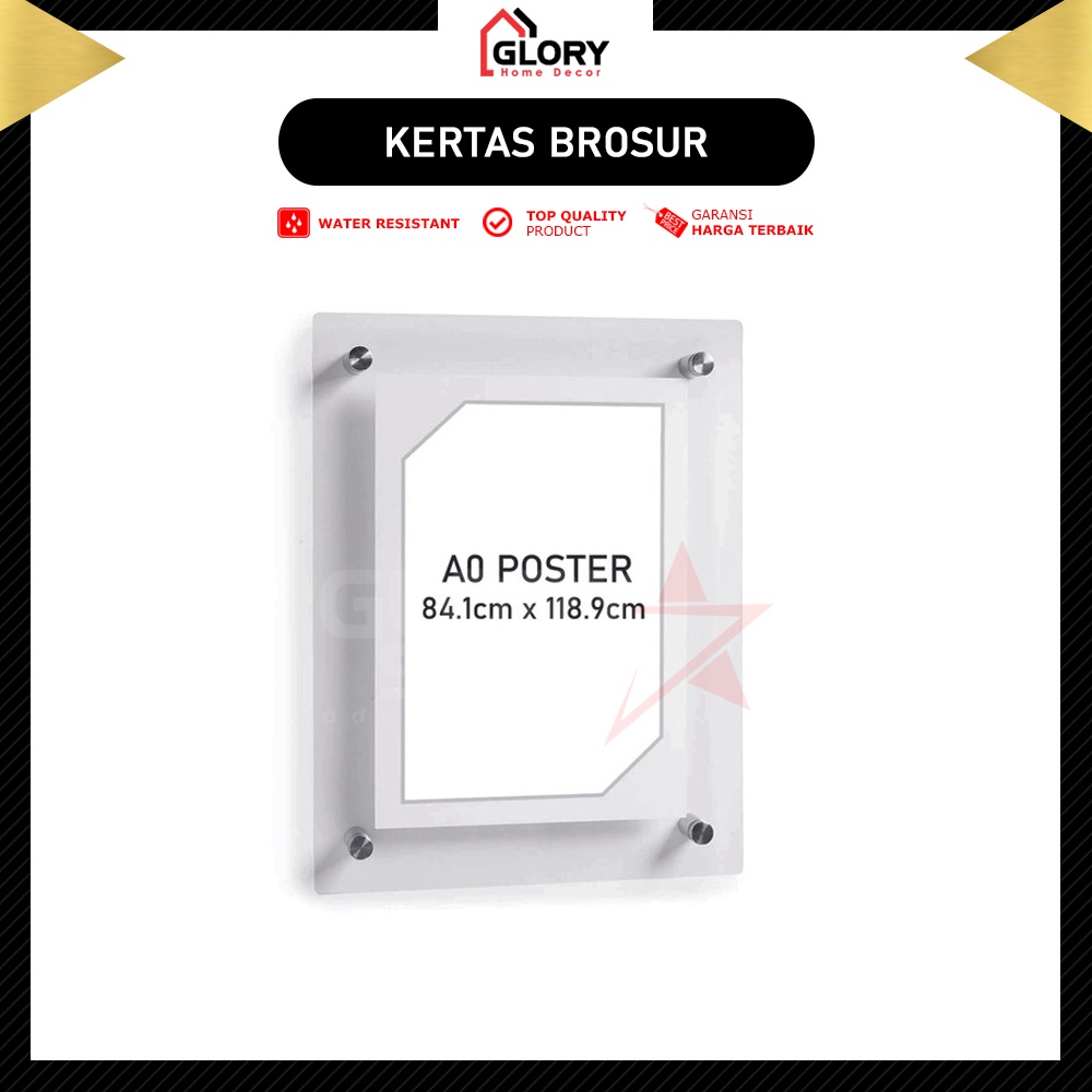 Jual Acrylic Display Wall Frame Poster A0 / Bingkai Akrilik Poster ...