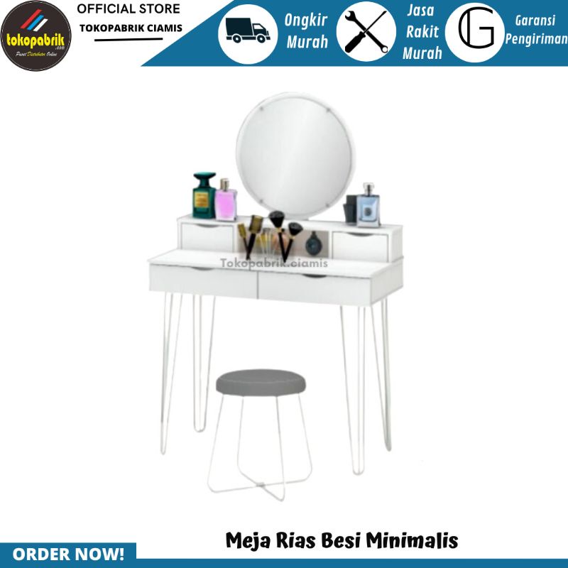Jual Meja Rias Besi / Meja Rias Minimalis Modern Murah Ciamis Tasik ...