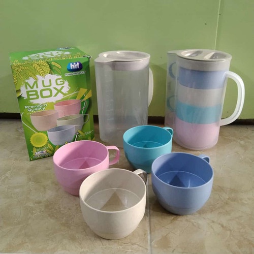 Jual TEKO SET MINUM 5 IN 1 GRATIS MUG GELAS LUCU TERDAPAT DI PINGGIRAN ...