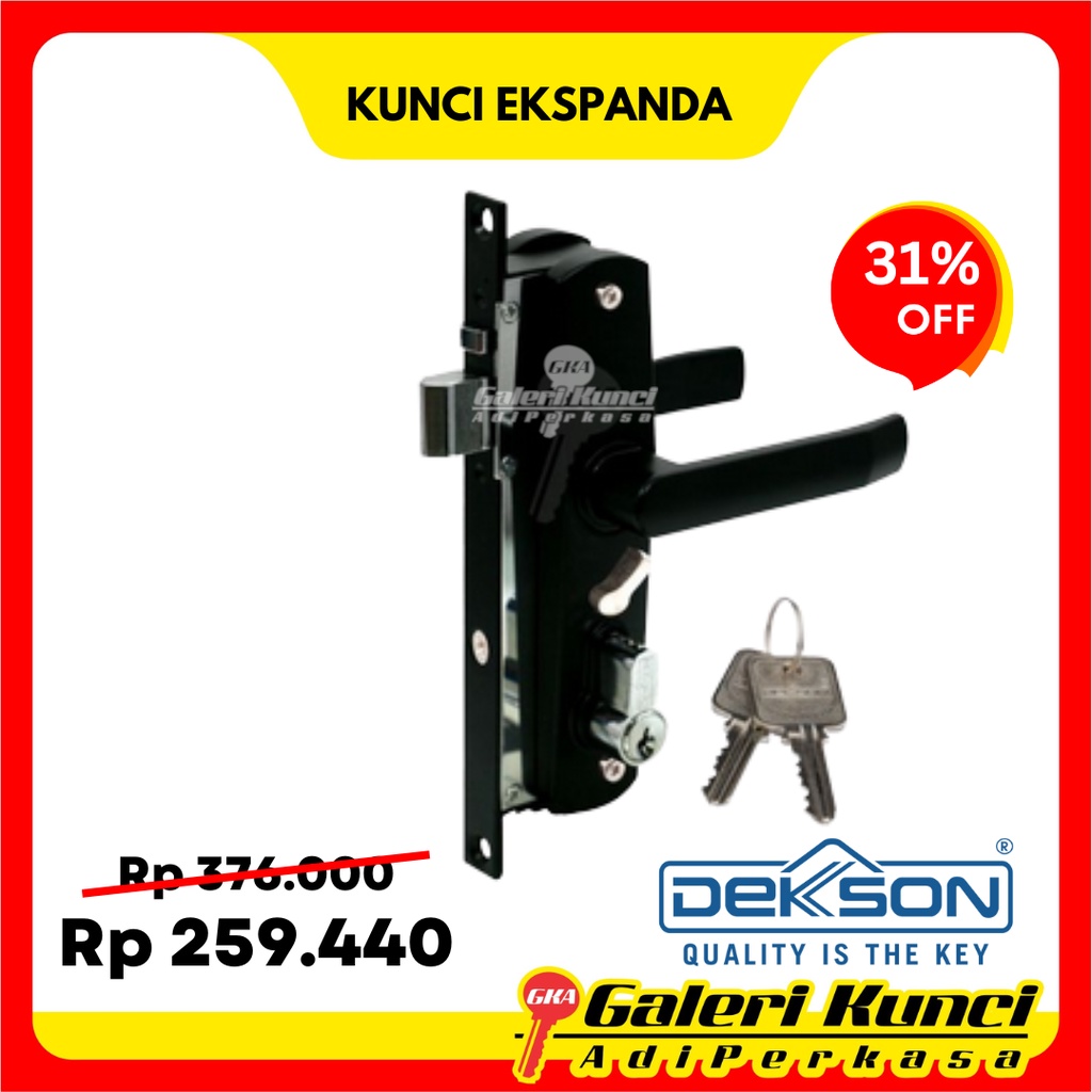 Jual Kunci Dekson Dekkson Ekspanda KC 8203 BK Pintu Kawat Kasa Nyamuk | Shopee Indonesia