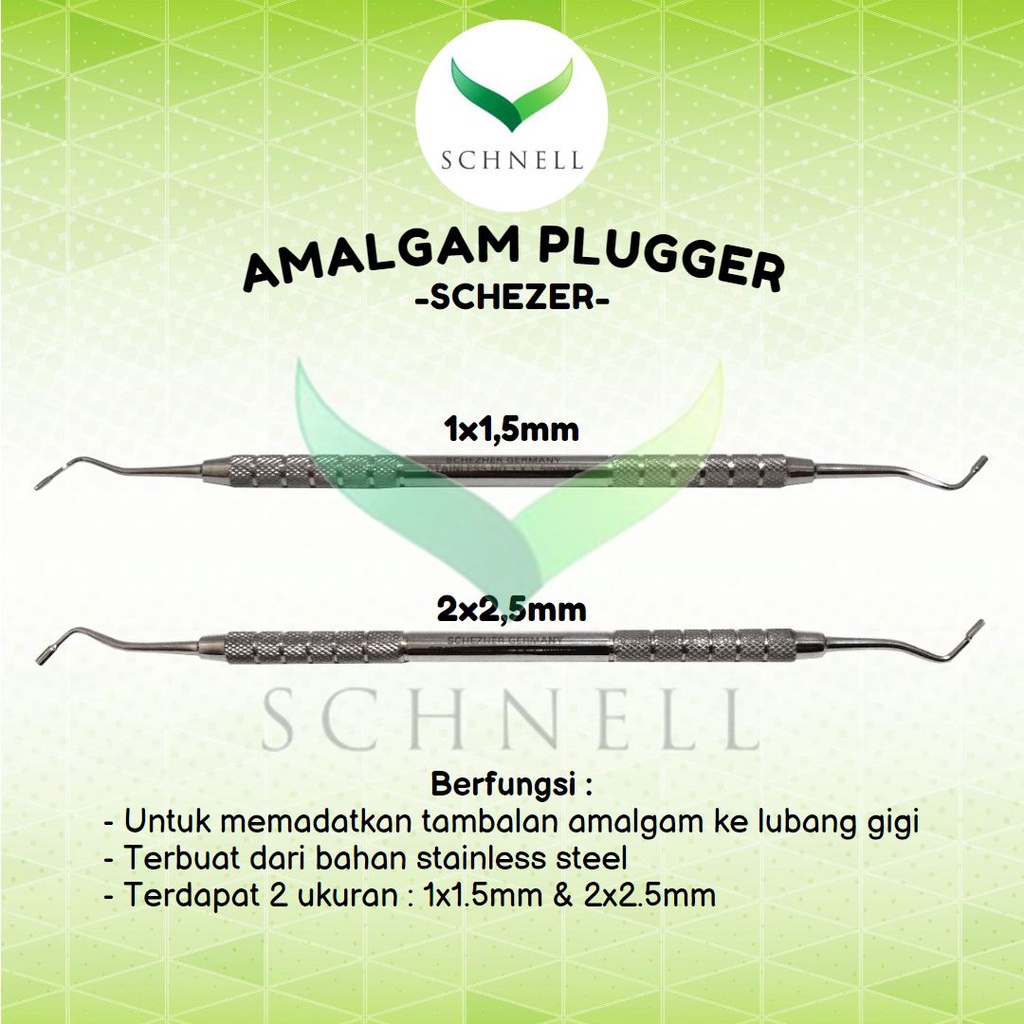 Jual Amalgam Plugger Stopper Schezher Dental Instruments | Shopee Indonesia