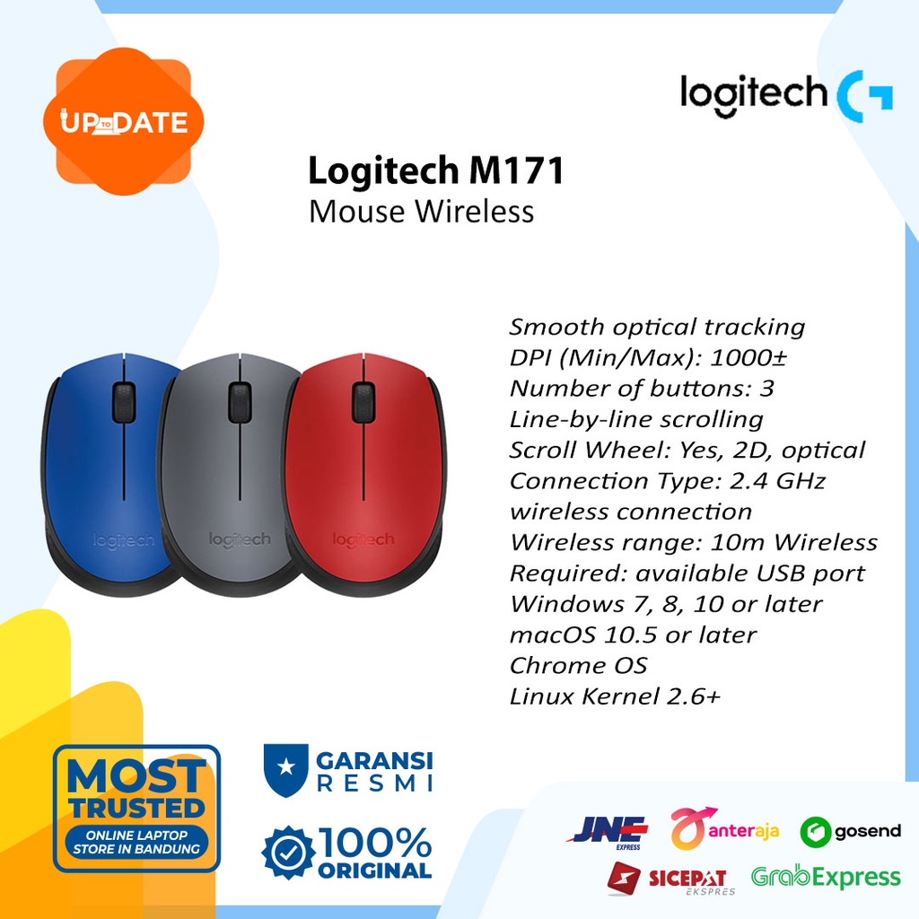 Jual Logitech M171 Mouse Wireless | Shopee Indonesia