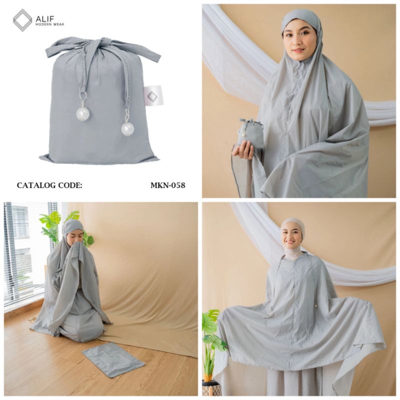 Jual Mukena ALIF by Alif Modern Wear Single Tone / Mukena Mini Travel ...