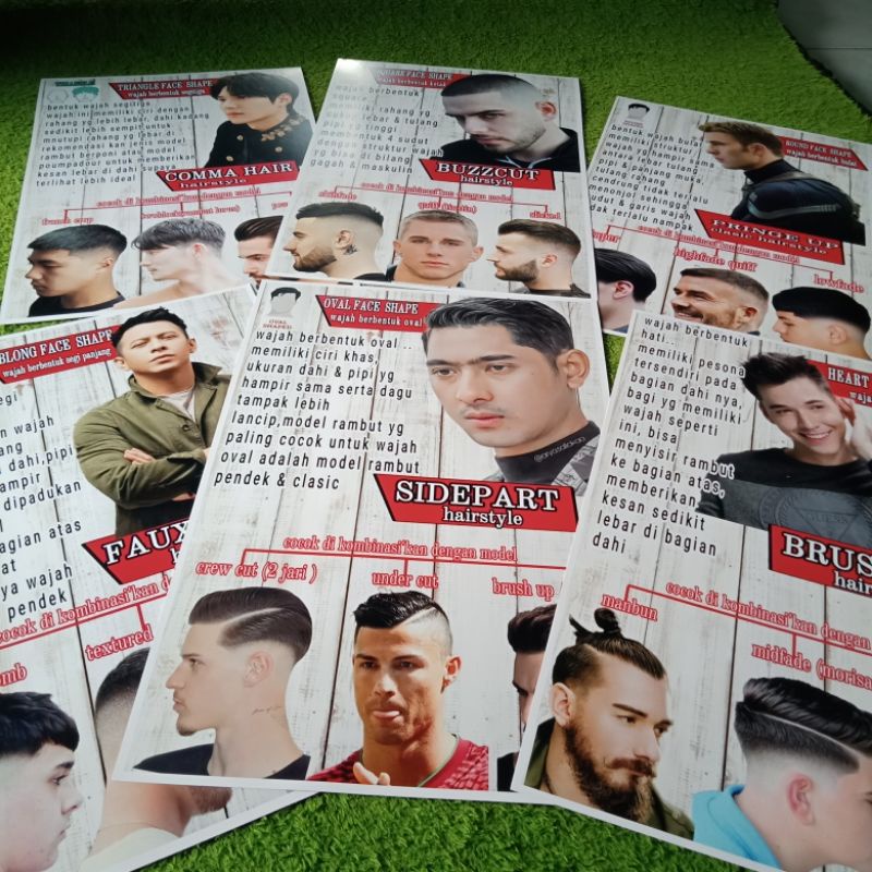 Jual poster mngenal bentuk muka&rambut | Shopee Indonesia