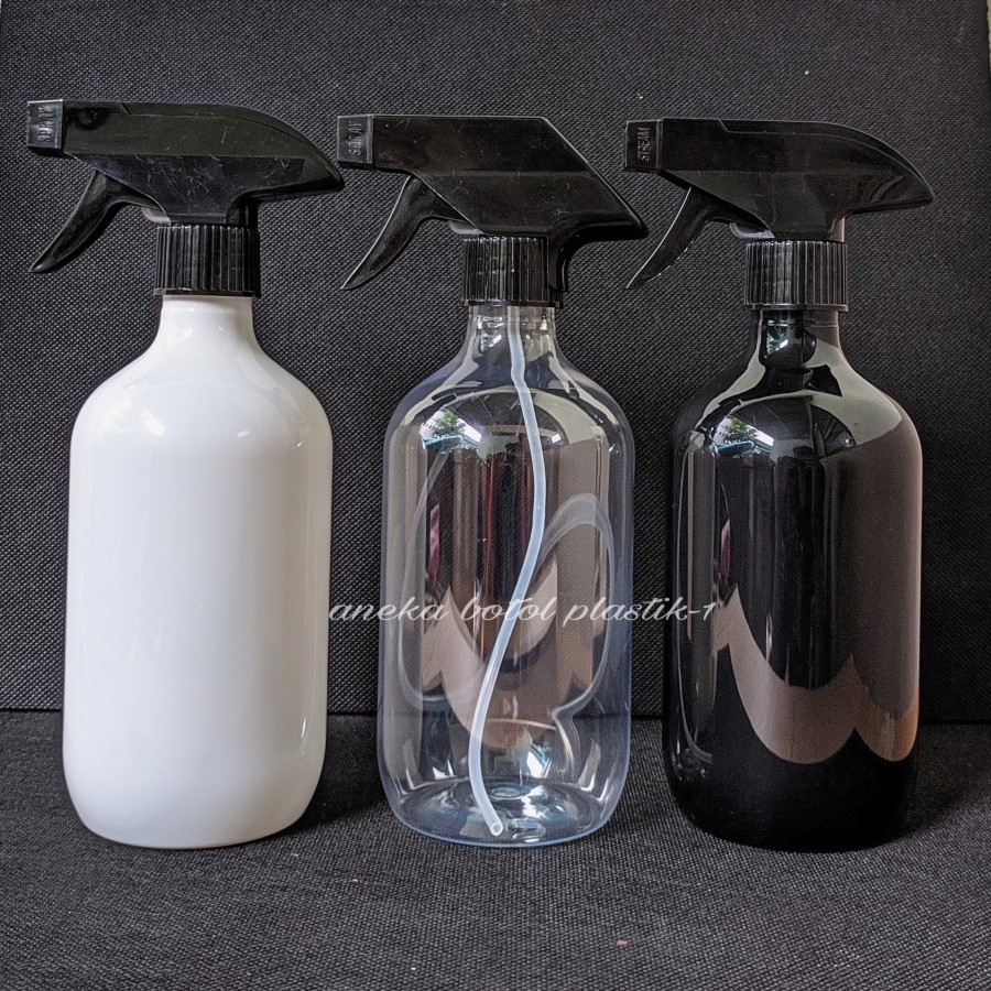 Jual Botol Kispray 500ml / Botol Spray 500ml Semprot Tutup Hitam Pet Tebal | Shopee Indonesia
