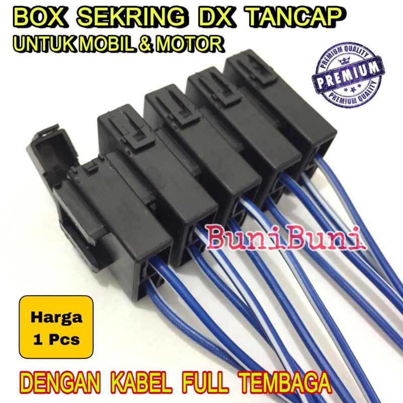 Jual FUSE BOX / Rumah Sekring Sikring DX Tancap BESAR Untuk Mobil Motor ...