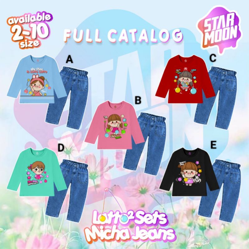 Jual LATTO-LATTO SET MICHA JEANS 2-10T | Shopee Indonesia