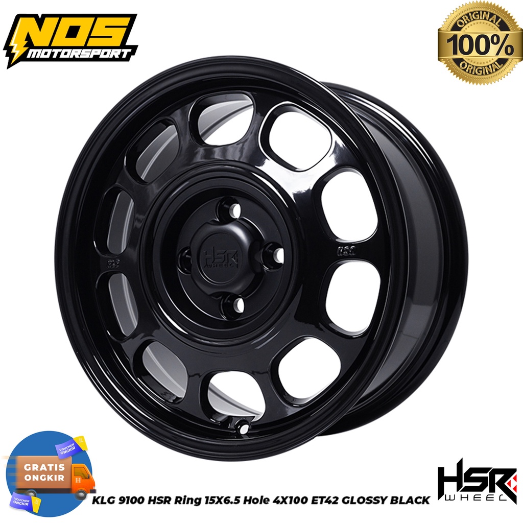 Jual velg kaleng versi casting hsr rig 15 warna hitam pcd 4x100 dan ...