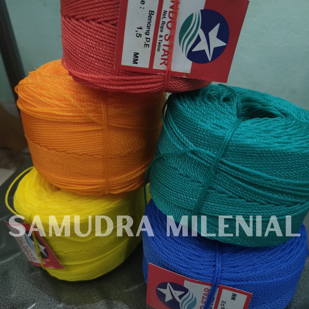Jual Tali Lato latoo Tambang Kecil 1,5mm / Tambang PE 1,5 mm +/- 150 METER MURAH | Shopee Indonesia