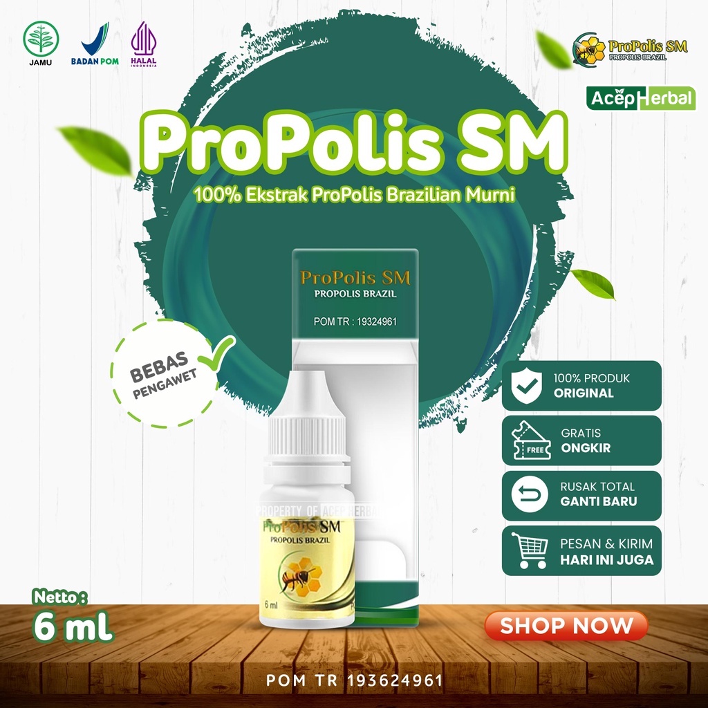 Jual Propolis SM Brazilian 100% Asli Dari Ekstrak Propolis Brazilian ...