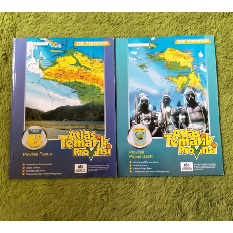 Jual ORIGINAL BUKU PETA ATLAS TEMATIK PROVINSI PAPUA PAPUA BARAT ...