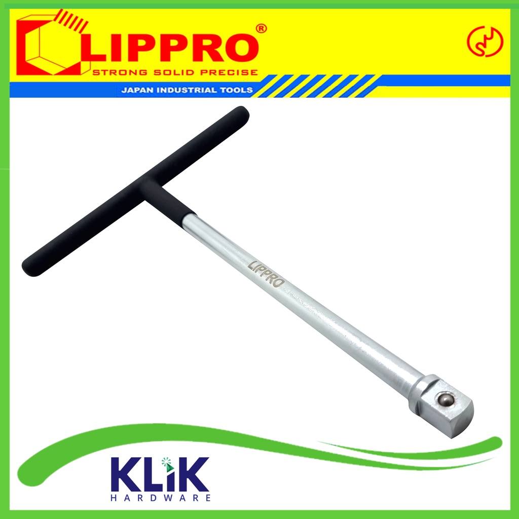 Jual LIPPRO Stang Kunci Shock Sock Sok Model T Gagang T Handle 1/2 Inch Heavy Duty | Shopee ...