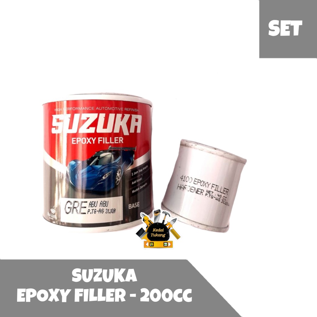 Jual KEDAI TUKANG - SUZUKA Epoxy Filler 200cc / Cat Dasar Mobil Sepeda ...