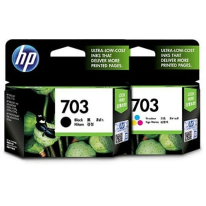 Jual Cartridge HP 703 Black Colour / Tinta HP 703 Hitam Warna - 703 ...