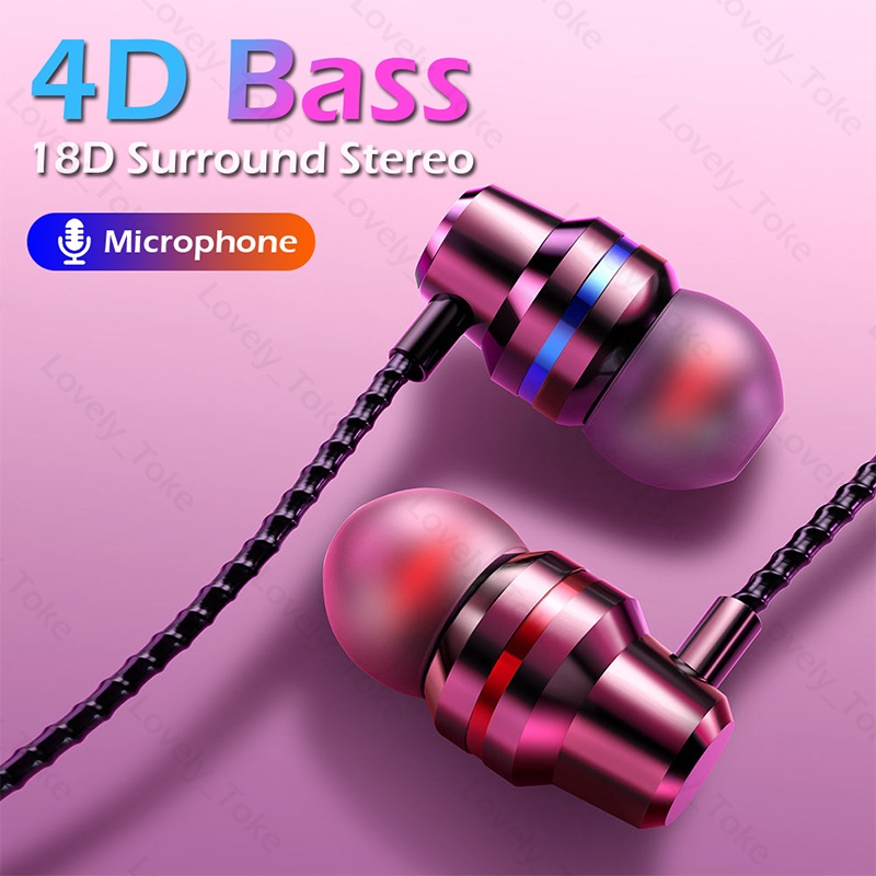 Jual 4D Bass Headset Gaming Subwoofer Stereo Earphone With Mic Gaming ...