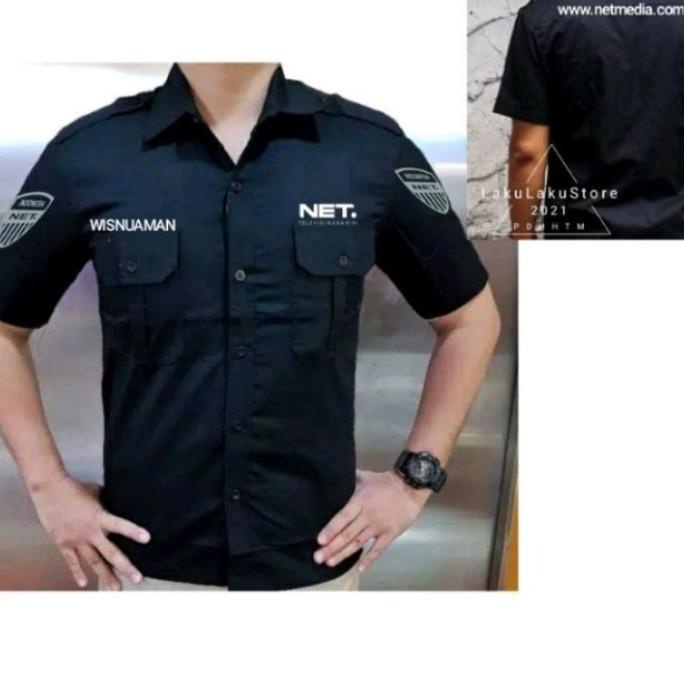Jual Kemeja Net Tv Baju Tv Pdh Pdl Kerja Seragam Kemeja Bordir 86 ...