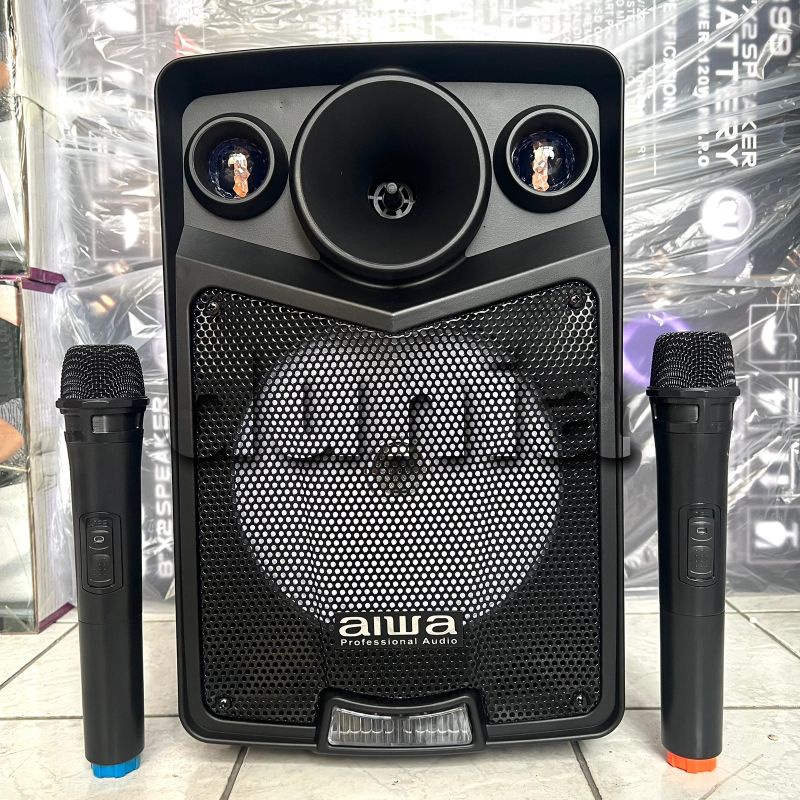 Jual Speaker Portable Wireless Aiwa 238 O - 8 inch Bluetooth meeting ...