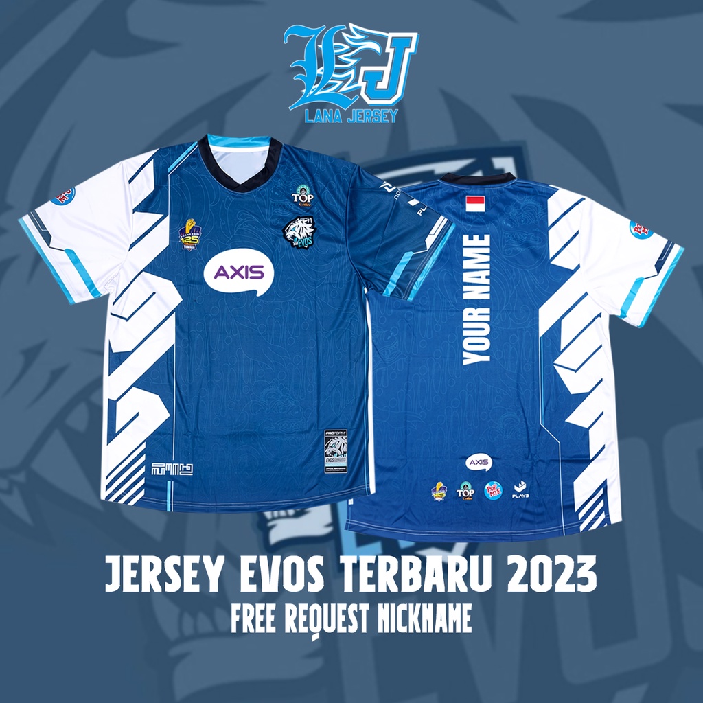 Jual JERSEY EVOS TERBARU 2023 SEASON 11 ( Gratis Custom Nickname ...