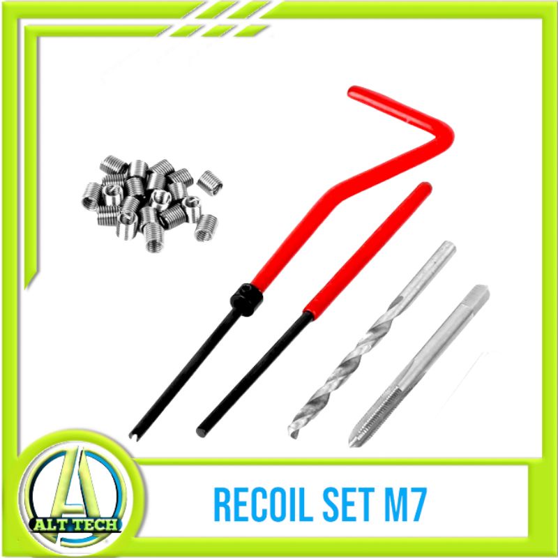 Jual Recoil set M7×1 sisipan benang thread repair set M7 perbaikan ulir ...