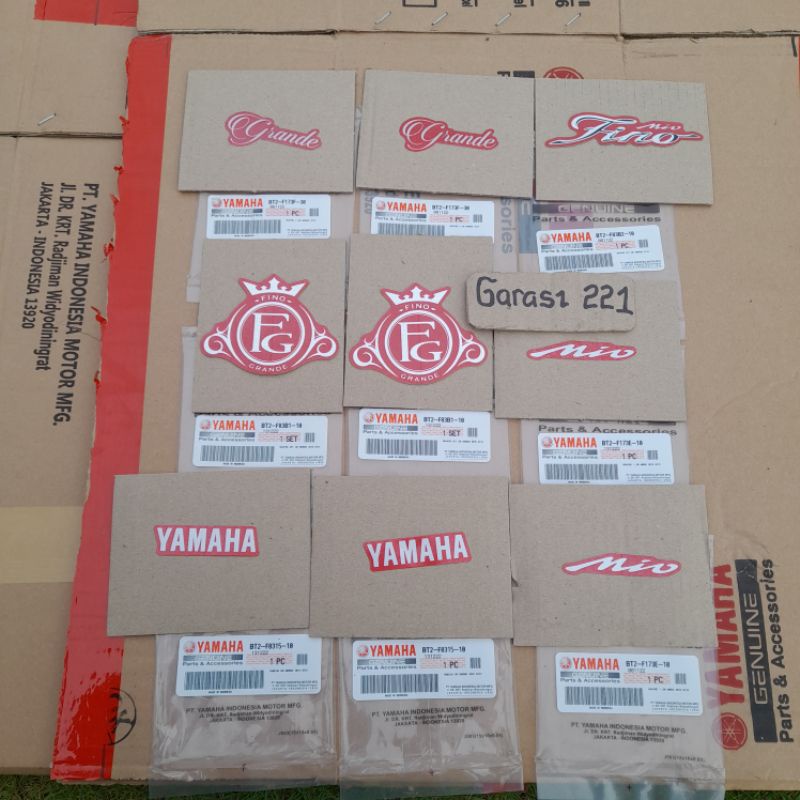 Jual striping FINO GRANDE 2020 merah doff original YGP lis list FINO ...