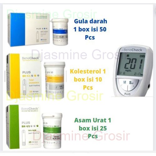 Jual Strip Benecheck Plus Gula Asam Urat Kolesterol/ Test Strip ...