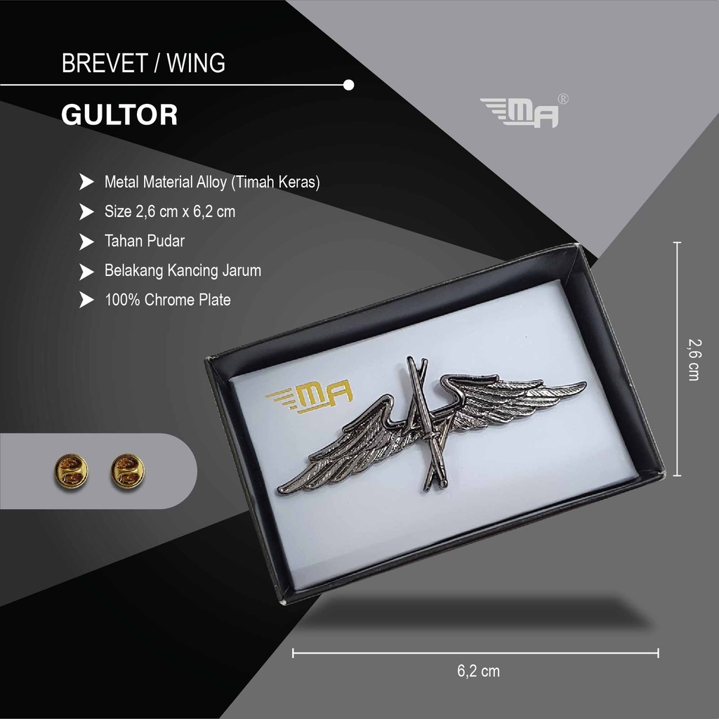 Jual Brevet Wing Gultor Brivet Pin | Shopee Indonesia