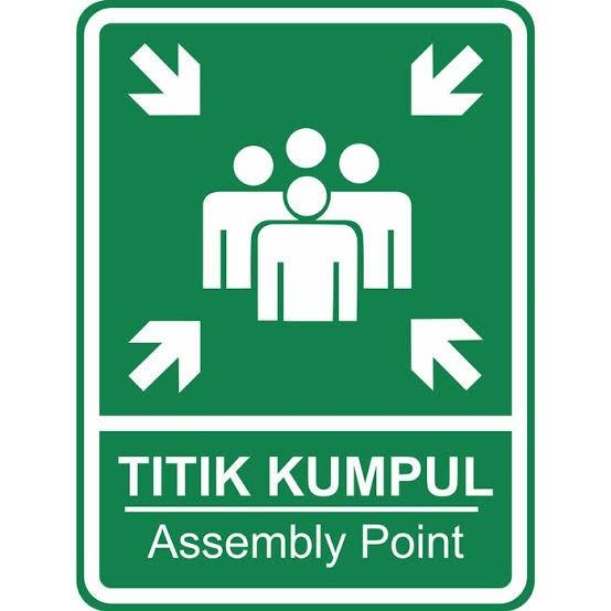 Jual Rambu Titik Kumpul. Assembly Point. 35X50Cm | Shopee Indonesia