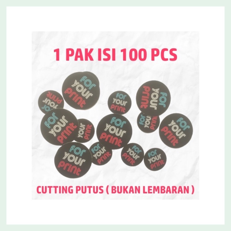 Jual STIKER OLSHOP / STIKER LOGO OLSHOP CUTTING PUTUS 1PAK ISI 100PCS ...