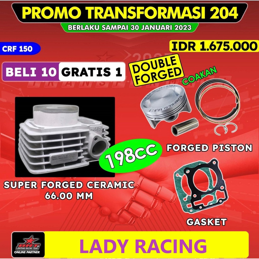 Jual BLOK FORGED CERAMIC BRT CRF 150 NEW MEGAPRO MONO VERZA 66 68 MM KERAMIK | Shopee Indonesia
