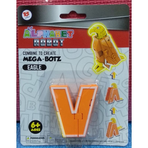 Jual Toy Addict Mainan Edukasi Alphabet Huruf Robot Mega Bots (A-Z ...