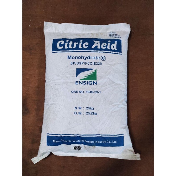 Jual CITRUN Citric Acid Asam Sitrat Asam sitrun monohydrate 1 sak 25 kg ...
